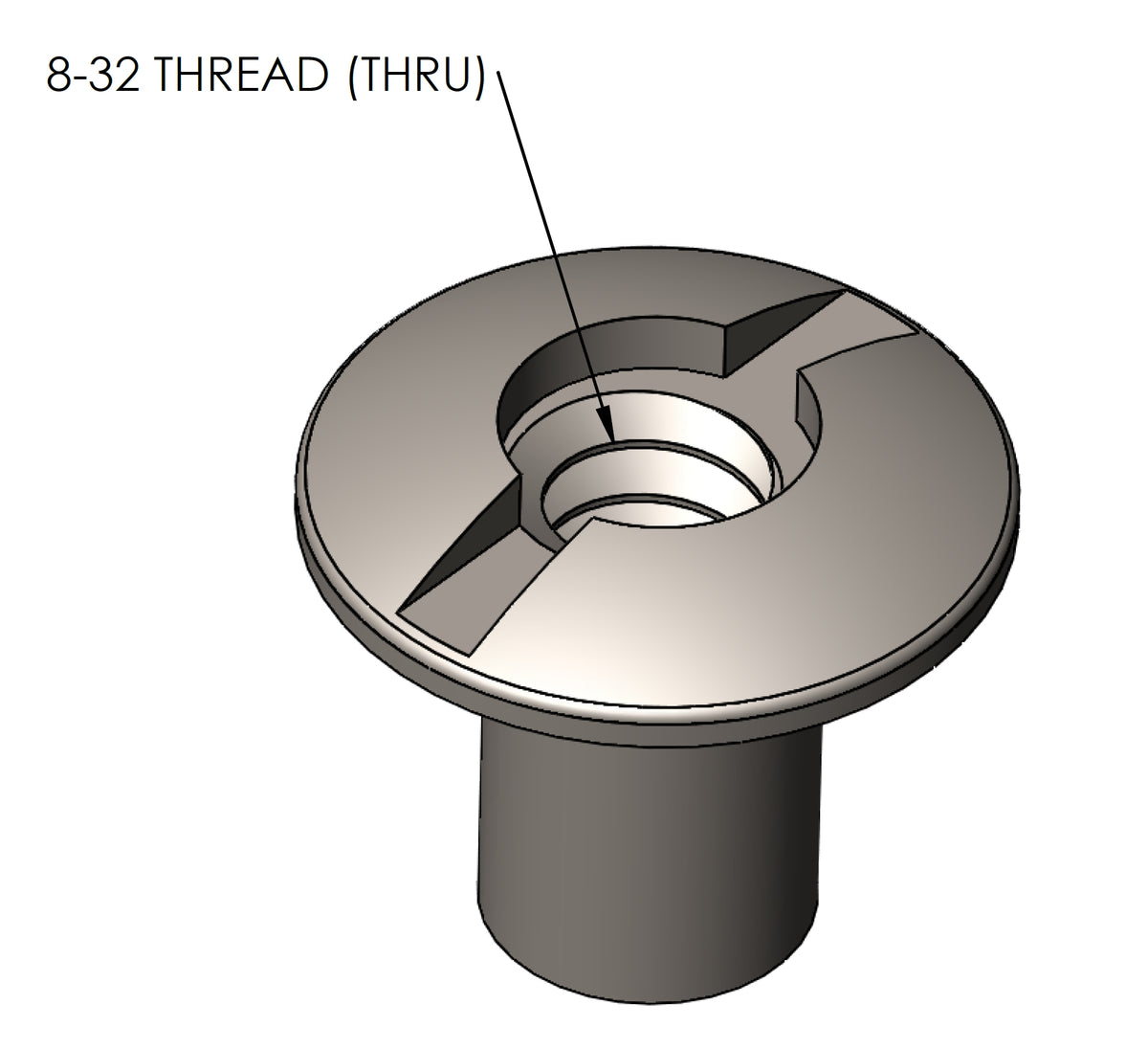 Binding Posts - Open Back Slotted Chicago Screws in Mil Spec Black Oxi ...
